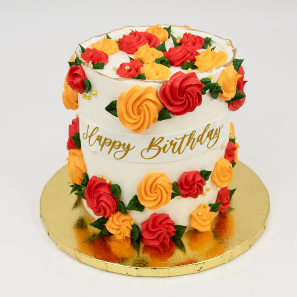 Rosy Rose Birthday Cake - Palermo 365 Shop