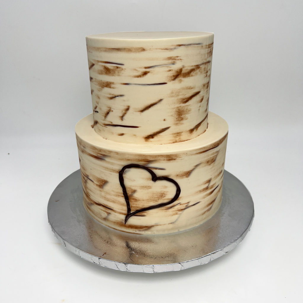 Wooden Tree Bark 2 Tiered Cake - Palermo 365 Shop