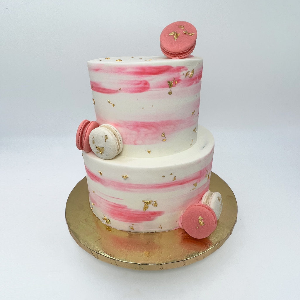 Pink Waterfall 2 Tiered Cake - Palermo 365 Shop