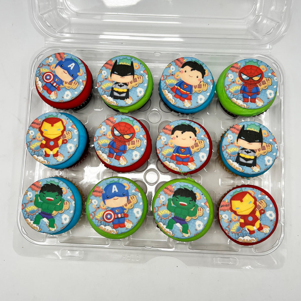 Superhero Cupcakes (12 Pack) - Palermo 365 Shop