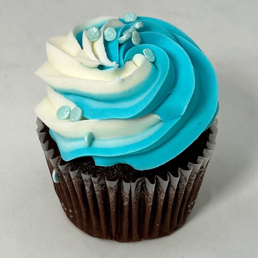 Blue & White Iced Cupcake 12 Pack - Palermo 365 Shop
