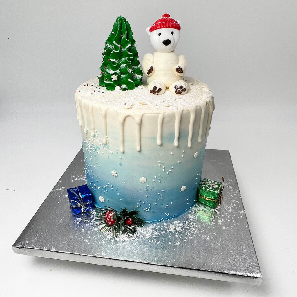 Winter Snow Drip Cake - Palermo 365 Shop